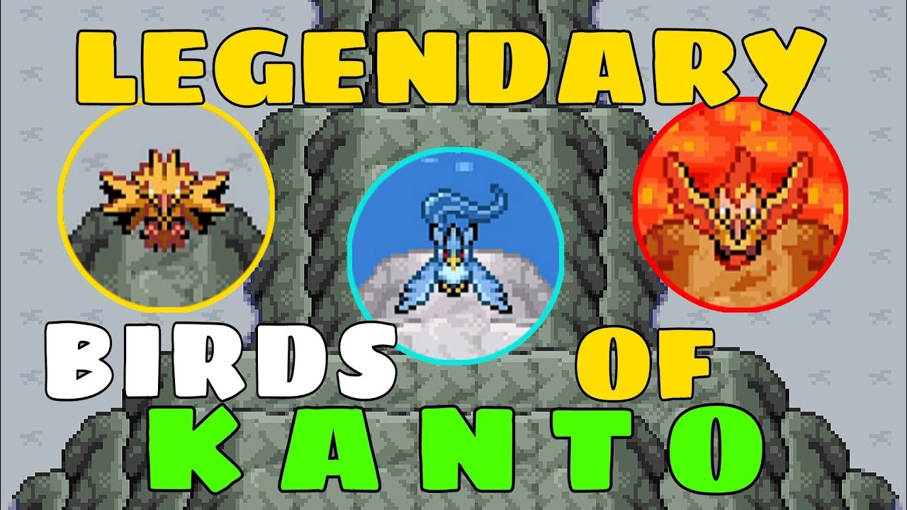 KANTO Legendary Birds TRIO! Hidden Locations In Pokemon Glazed - YouTube