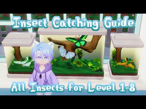 All Insects Location & Tips for Level 1-8 | Heartopia - YouTube