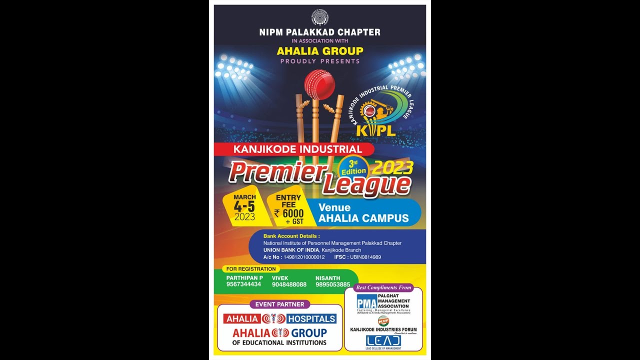 KANJIKODE INDUSTRIAL PREMIER LEAGUE 2023 - YouTube