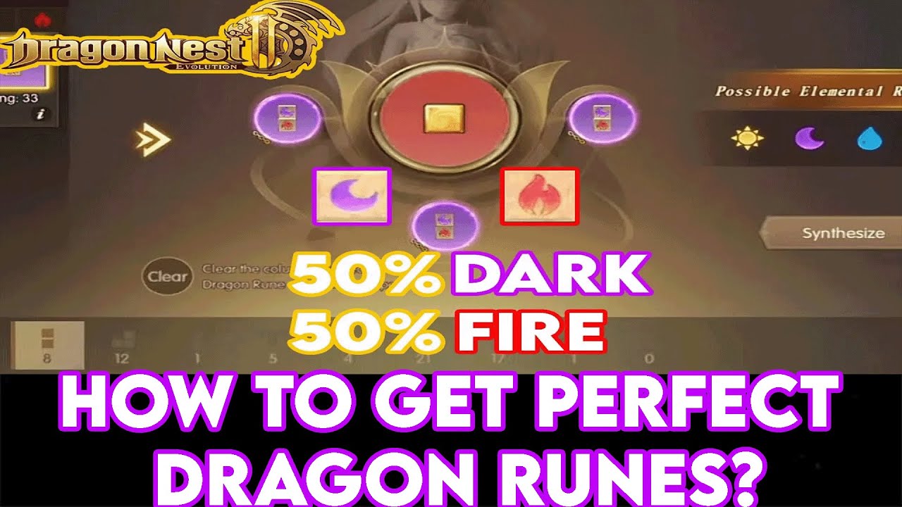 Dragon Nest 2: Evolution "How to get Perfect Dragon Runes / Easy... 😏 ...