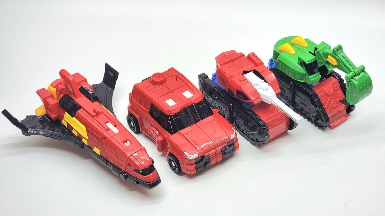 Dino Powers Season 2 Dino bot CAR TANK EXCAVATOR SPACE SHUTTLE ROBOT ...