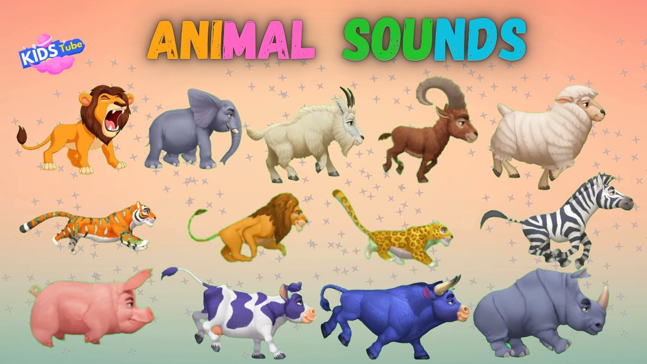 Safari Animal Sounds Song for Kids | Learn Zoo Animals with Fun Jungle ...