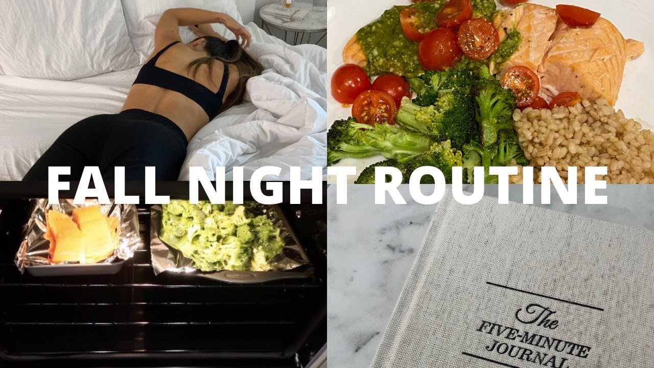 FALL NIGHT ROUTINE 2020: cozy + relaxing - YouTube