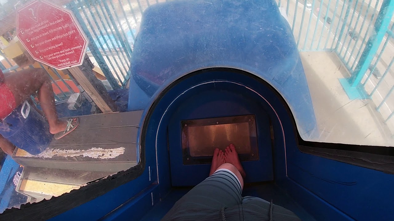 Dive Bomber water slide At hurricane harbor Arlington - YouTube