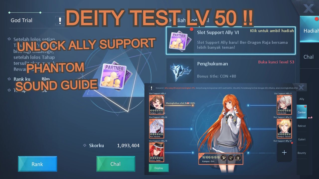 Dragon Raja SEA - Unlock Ally Support - Deity Test Lv 50 I Phantom ...