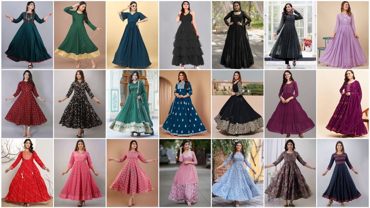 Long gown designs 2024 |long frock designs|gown designs for girls|frock ...