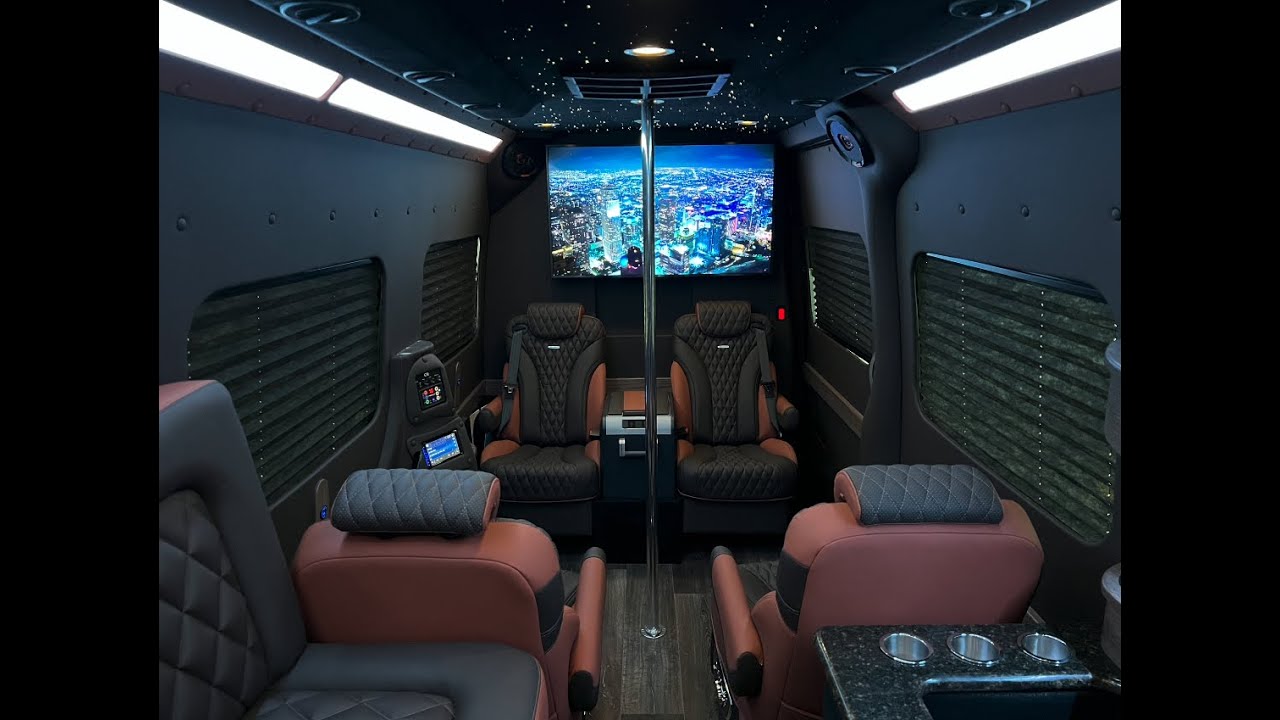Custom Maybach Sprinter Coach with Brunette Interior - MK79 - YouTube