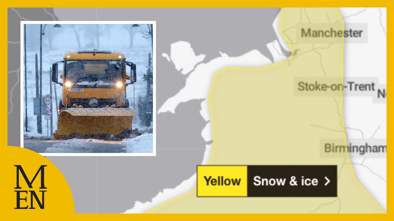 Weather warning for snow and ice issued on Monday night - YouTube