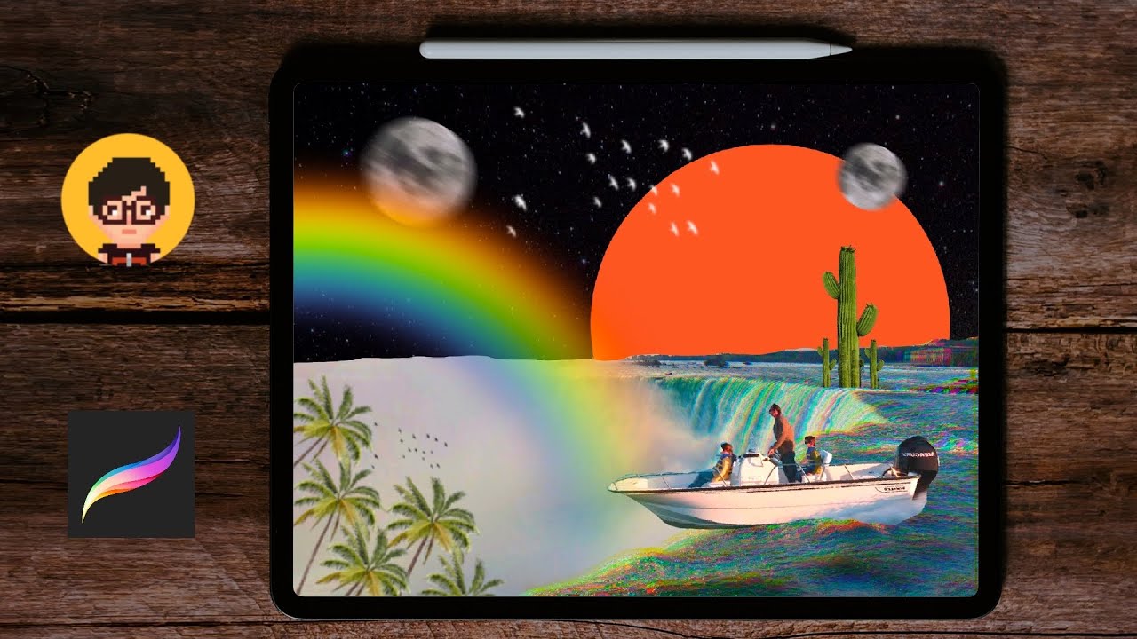 Creating Surreal Digital Collage Poster in Procreate and Ipad Pro 2020 ...