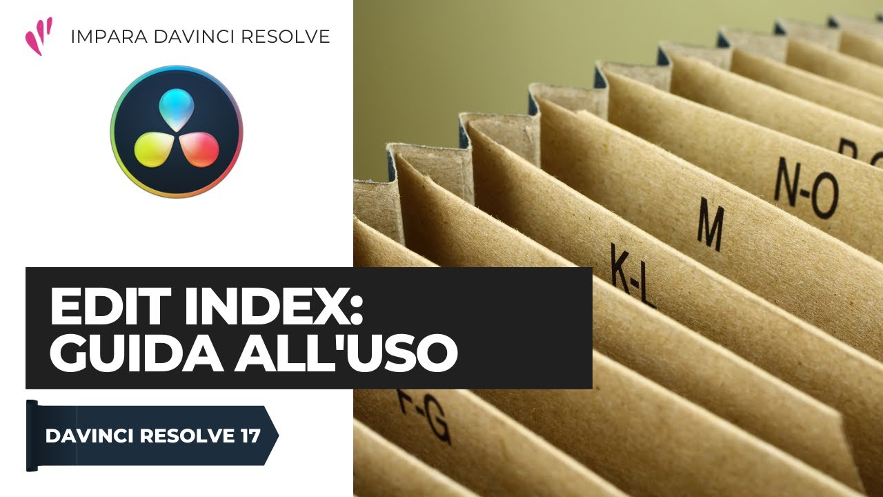 Edit Index: guida all'uso | Edit | Davinci Resolve ITA - YouTube