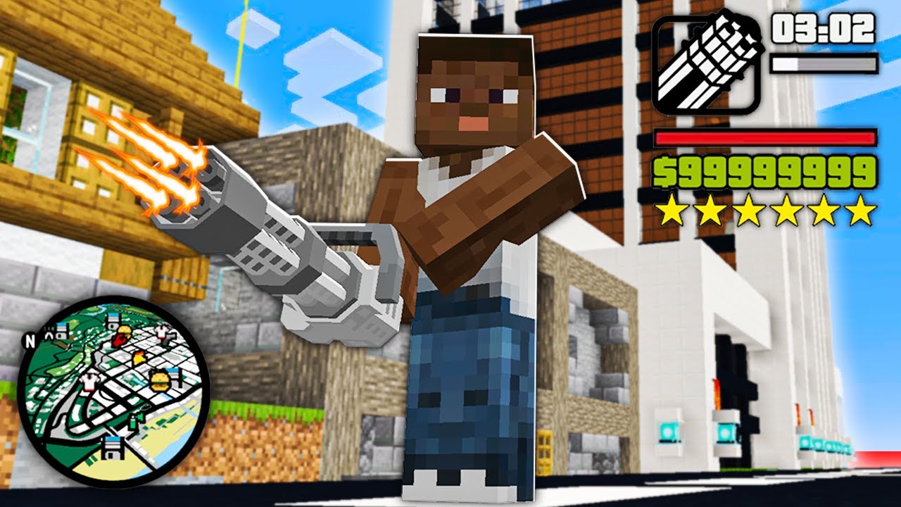 ZAGRAŁEM na SERWERZE TYPU GTA w MINECRAFT! - YouTube