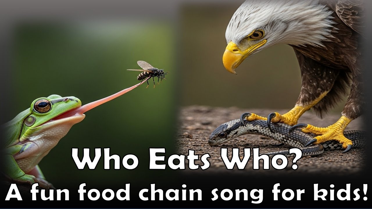 🎵Who Eats Who?🎵A fun food chain song for kids! - YouTube