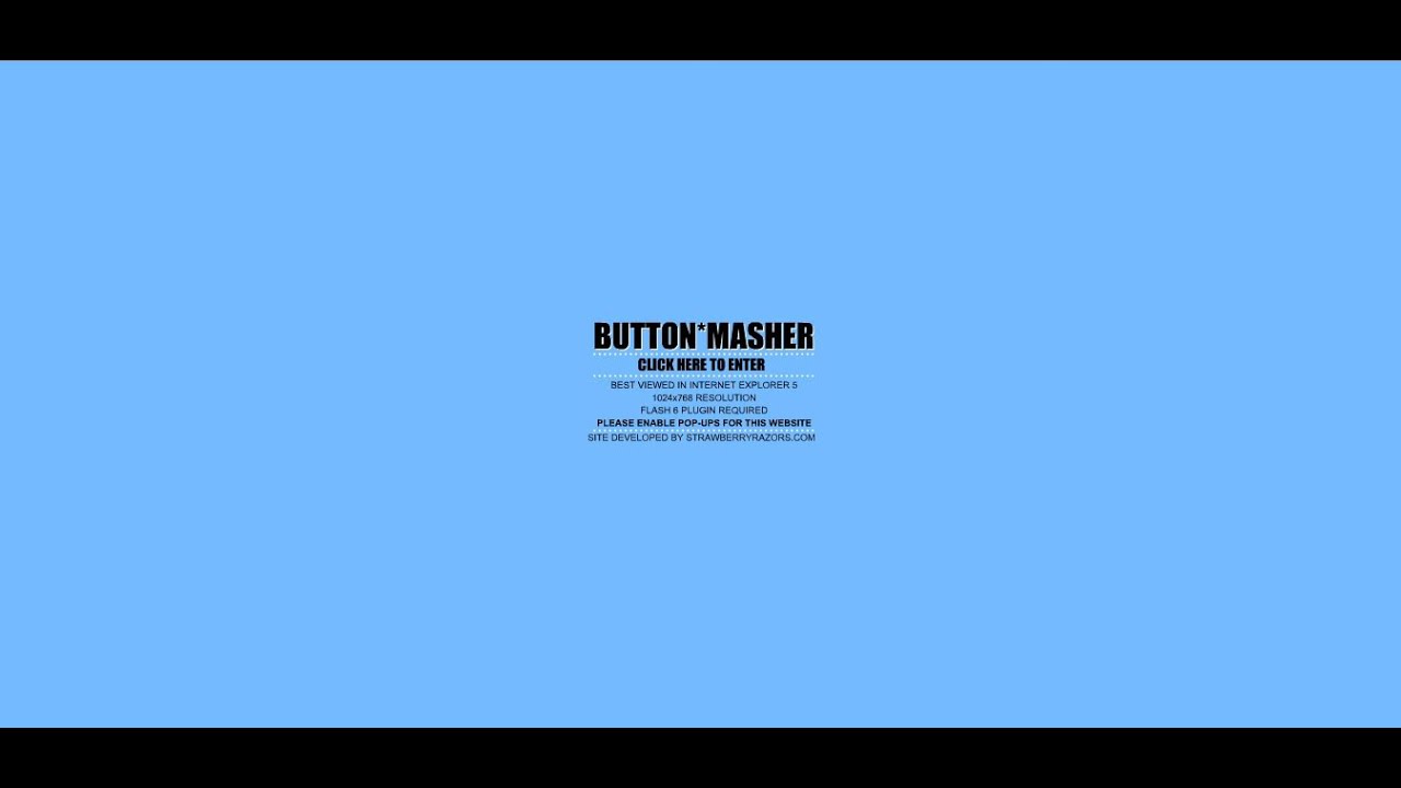 Button*Masher Old Website (www.buttonmasher.net - 2004) - YouTube