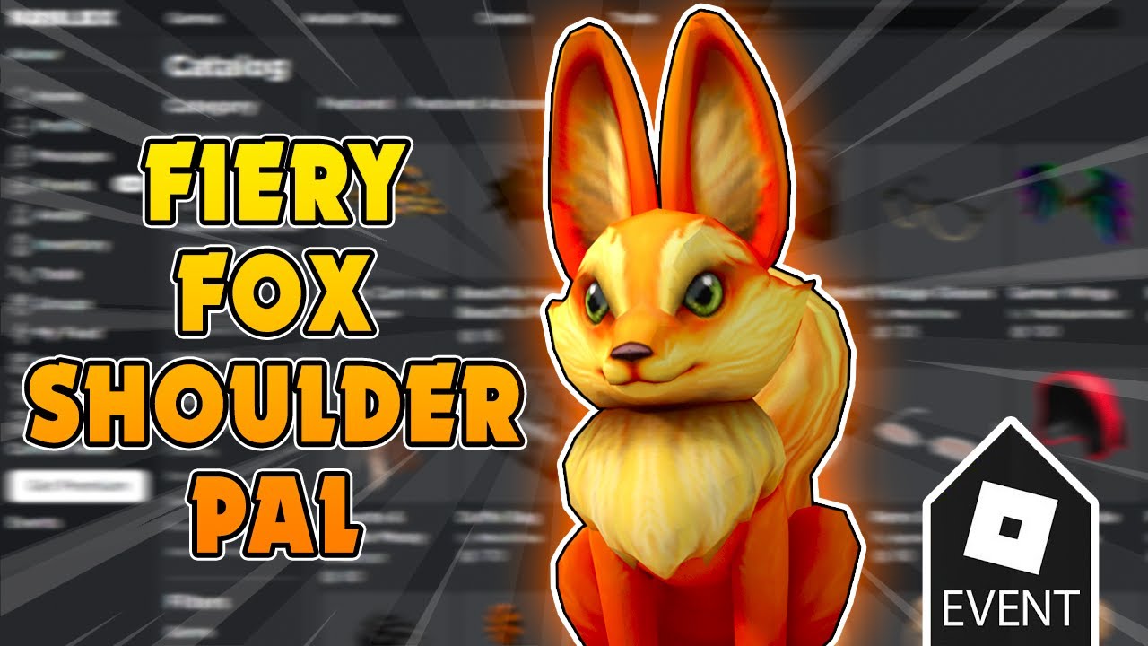 КАК ПОЛУЧИТЬ FIERY FOX SHOULDER PAL БЕСПЛАТНО! #ROBLOX - YouTube