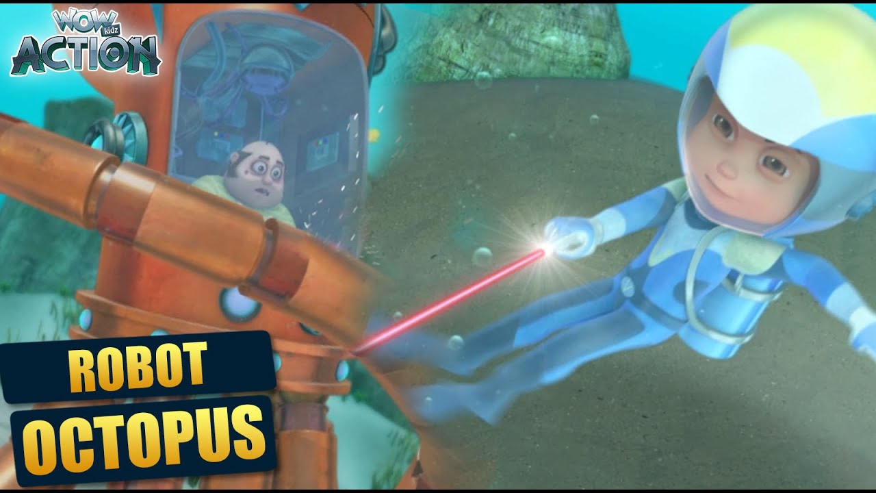 Robot Octopus का Attack! | 57 | Hindi Kahani | Wow Kidz Action | Robot Octopus | #spot VIR - YouTube