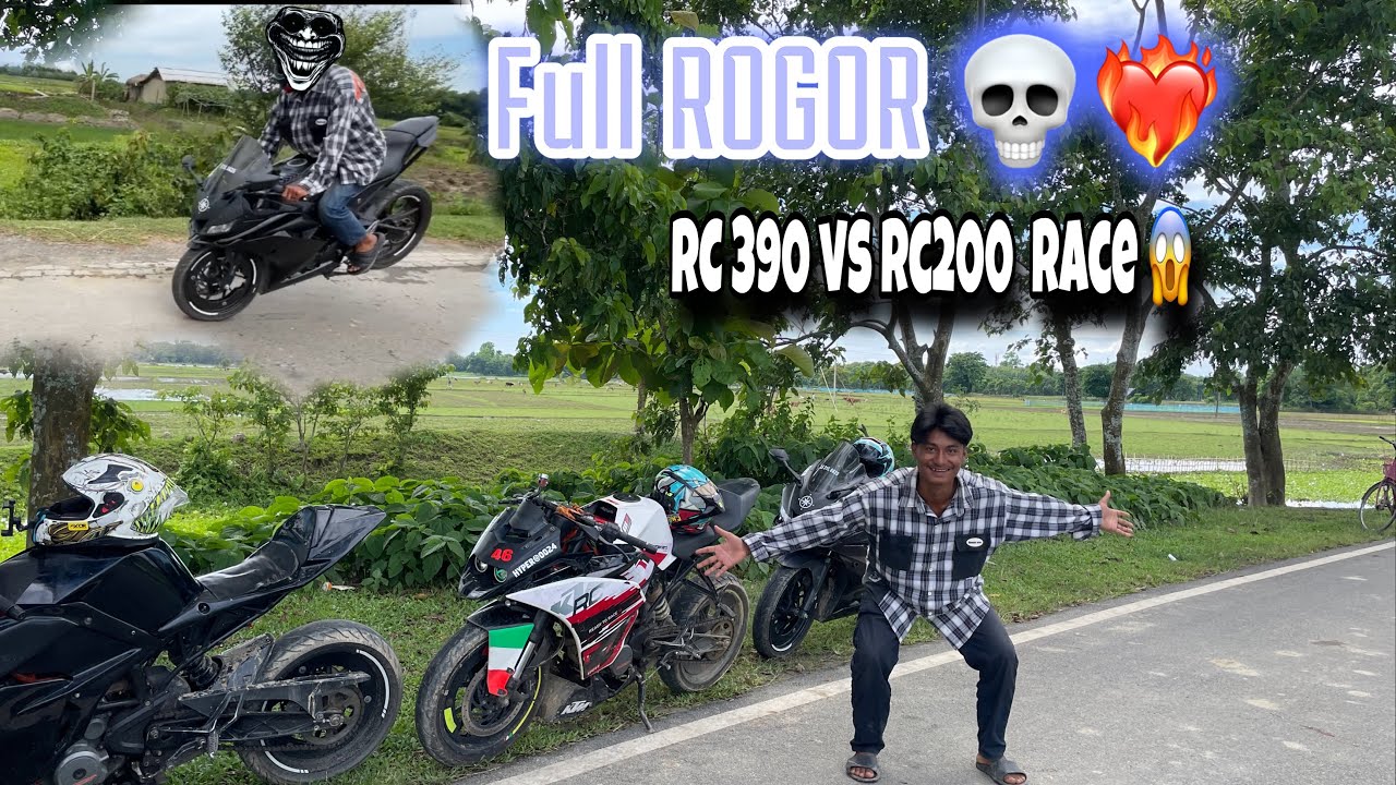 RC 390 BS3 Top Speed 😱 ll R15 vs RC 200 ll RAW Clips - YouTube