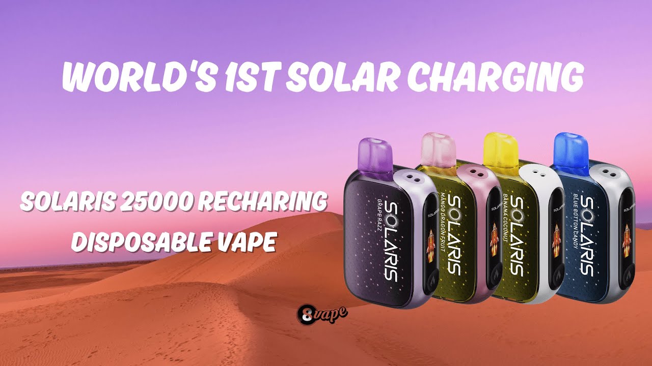 Solaris 25000 Vape - The First Solar Charging Disposable - YouTube
