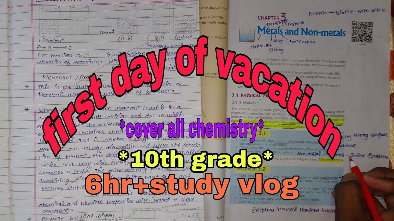 first day of *vacation* 🏫complete all chemistry #studymotivation # ...