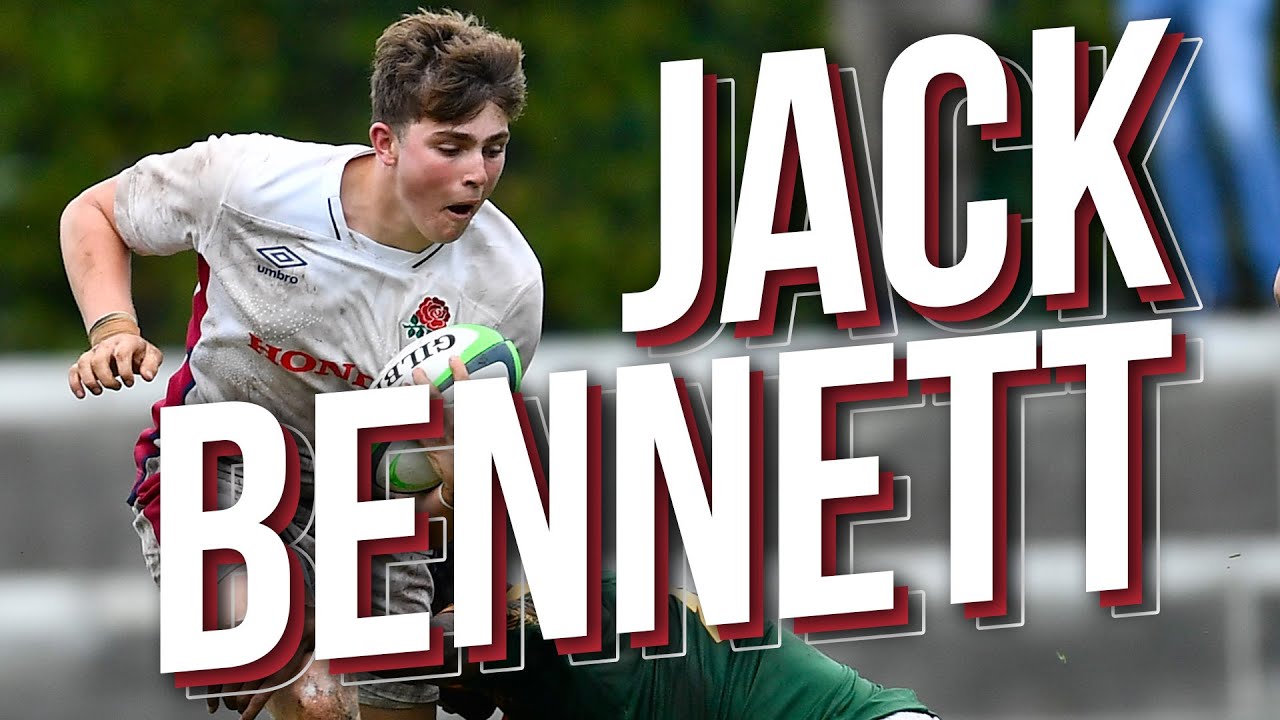 Academy back row Jack Bennett on the scoresheet again for England U18! - YouTube