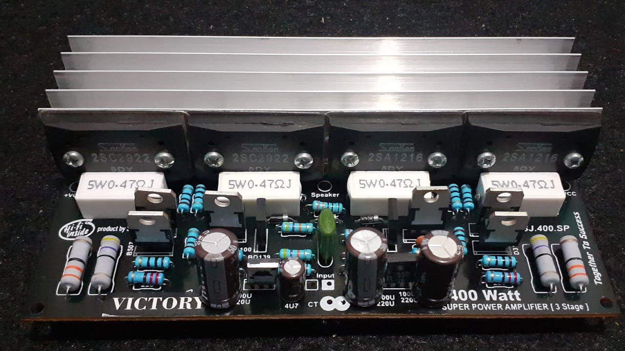 Cara merakit amplifier 3 tingkat sanken yang benar, sekaligus review ...