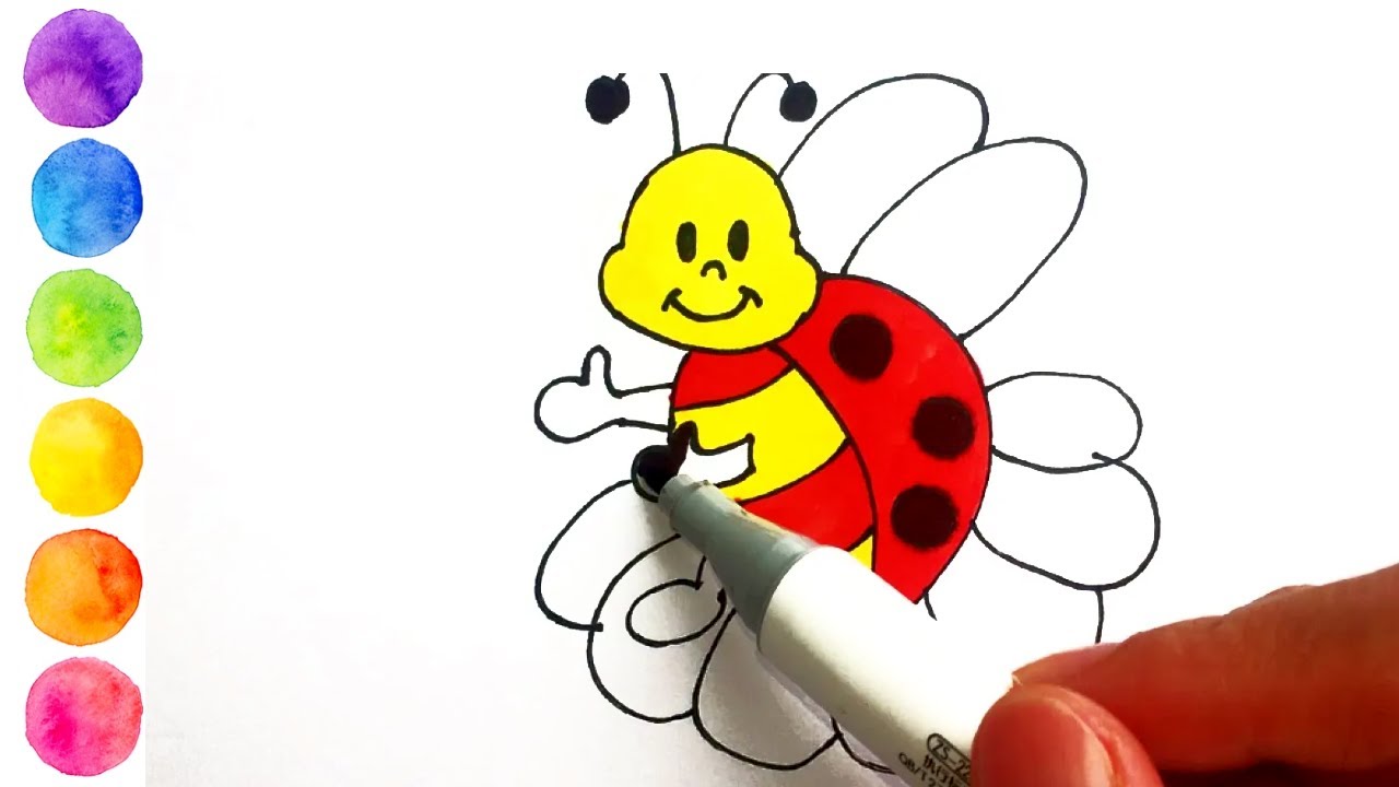 🐝 How To Draw A Bee - Bee Drawing - Bee 🐝 - YouTube