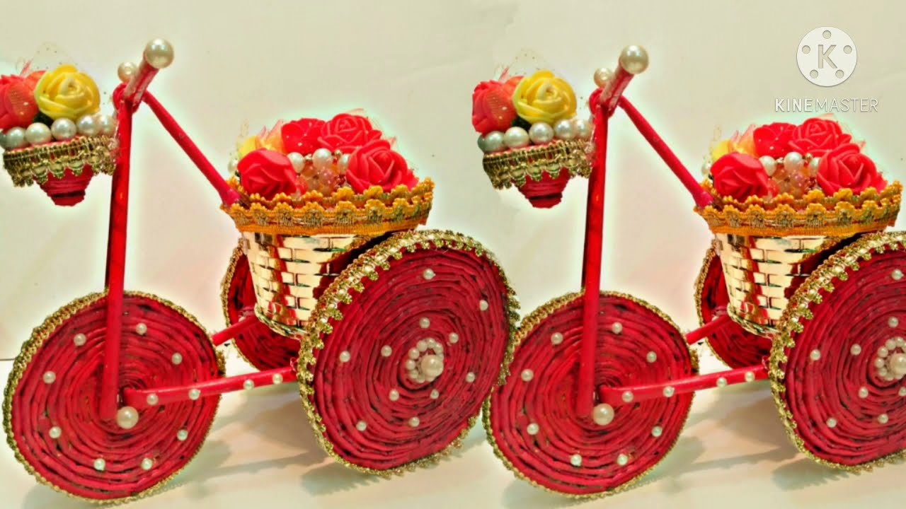 News paper Cycle-Paper Crafts😍😍#papercraft#handmade#crfatsidea - YouTube