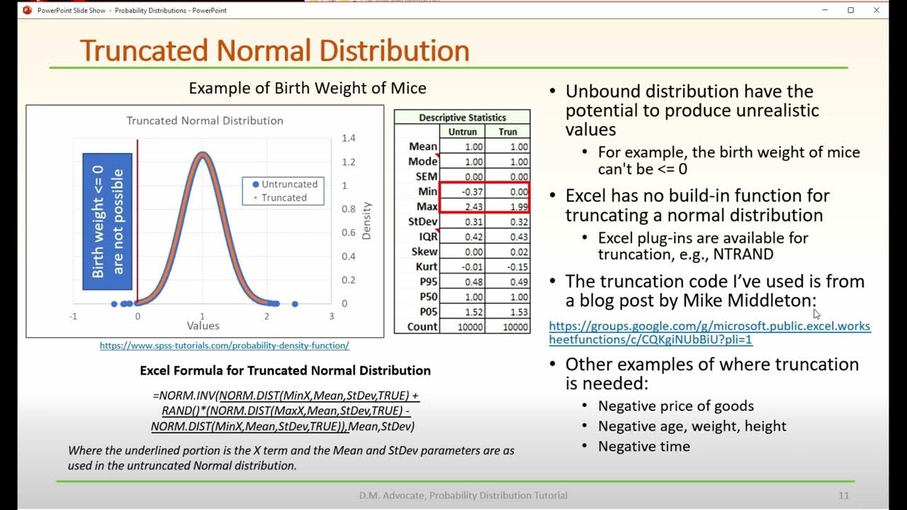 04 Truncated Normal Distribution - YouTube