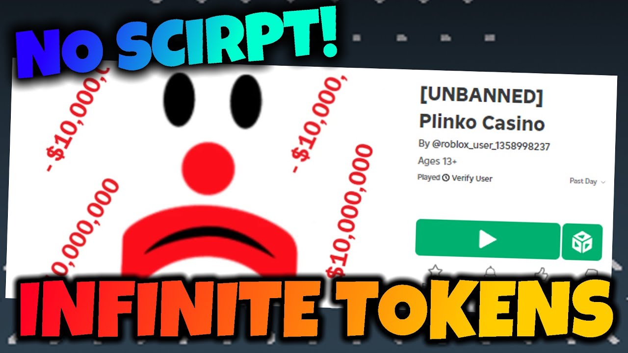 INFINITE ROBLOX PLINKO CASINO TOKENS! (New Account, No Script, Working ...
