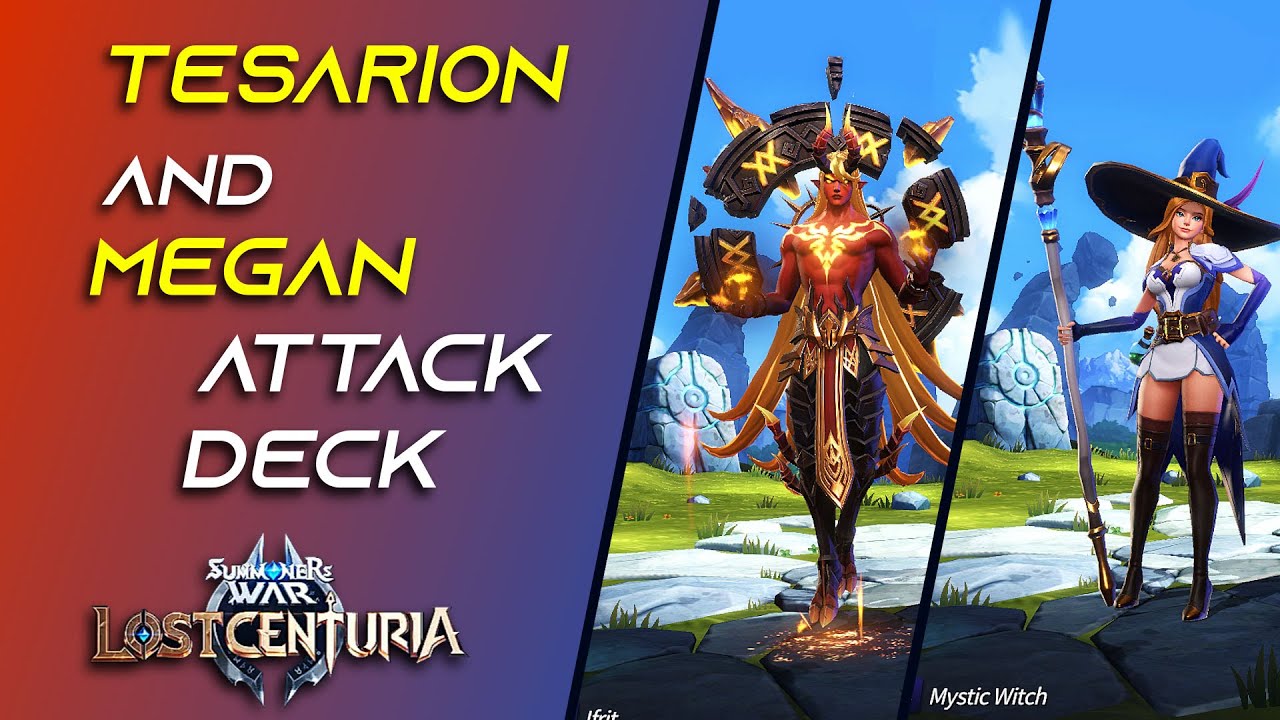 Tesarion And Megan Combo Attack Deck Is Amazing In Summoners War Lost ...