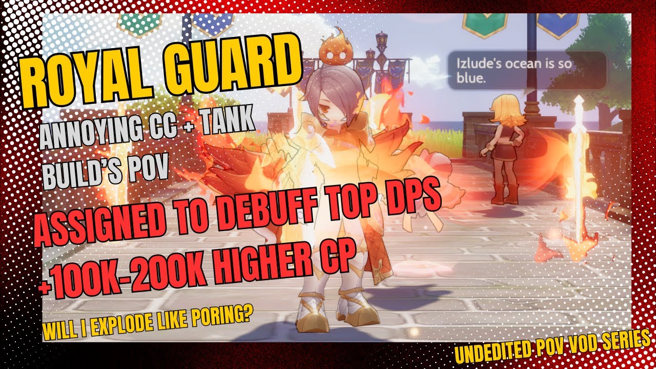 [ROO][GUILDLEAGUE][ROYAL GUARD] HOW 730K TANK PLAY AGAINST 800-900k ...