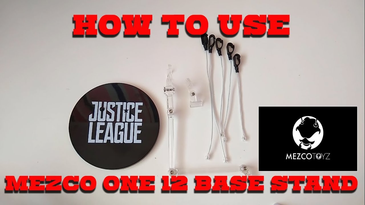 How to use Mezco One 12 Base Stand For Action Figure with Cape! - YouTube