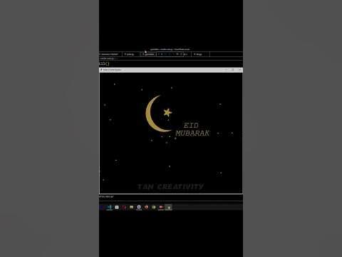 Wish EID MUBARAK using python program #python #coding #viral #pythonprogramming #code # ...