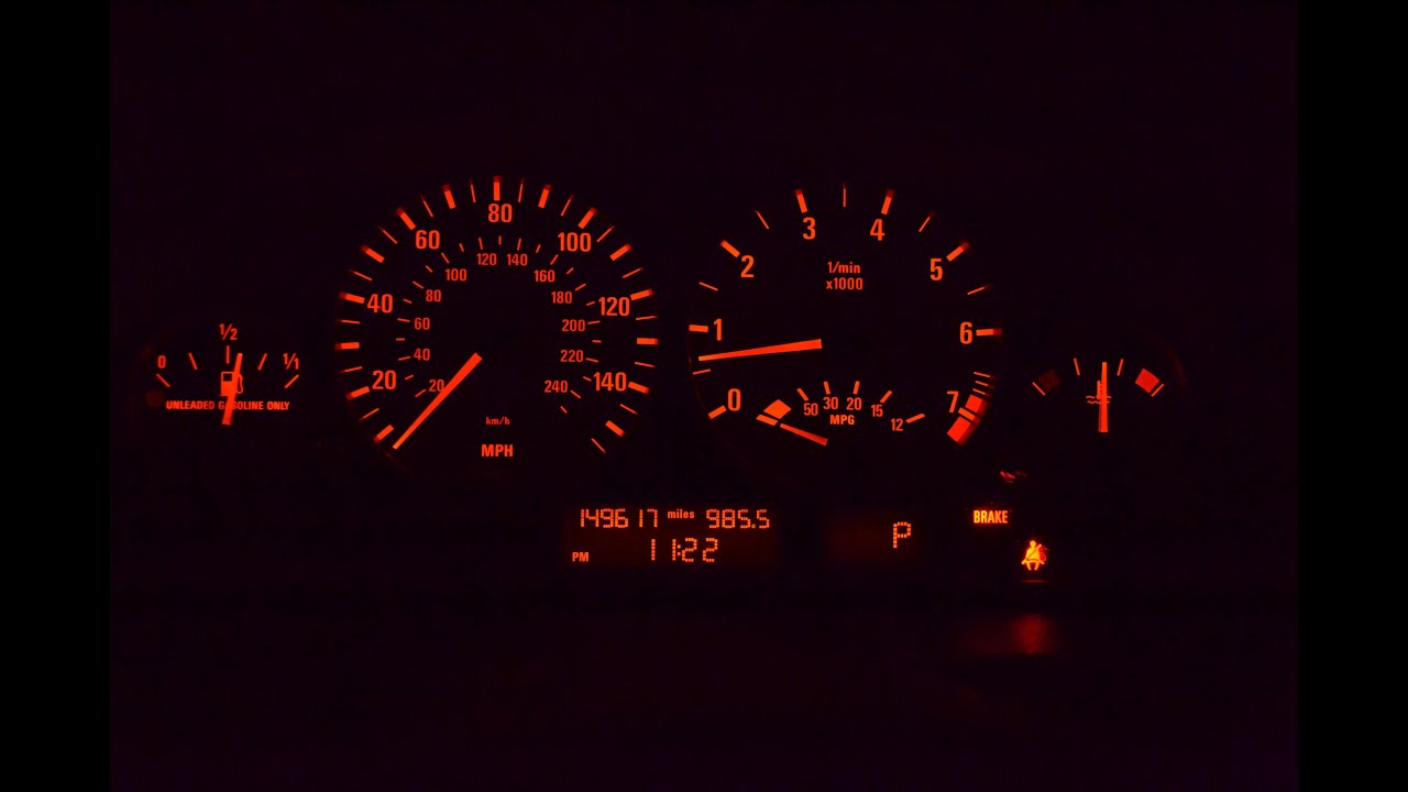 How to wire a BMW e46 cluster for games. - YouTube