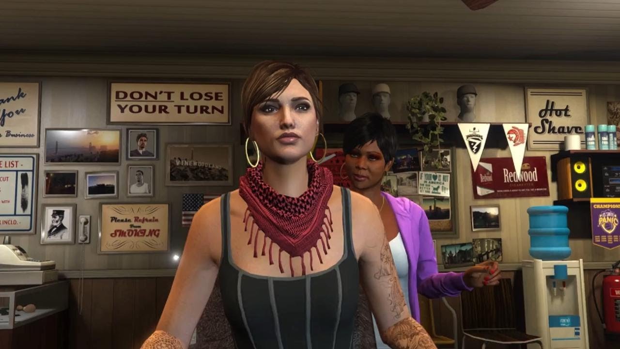 Grand Theft Auto V Lucia Character Creation - YouTube
