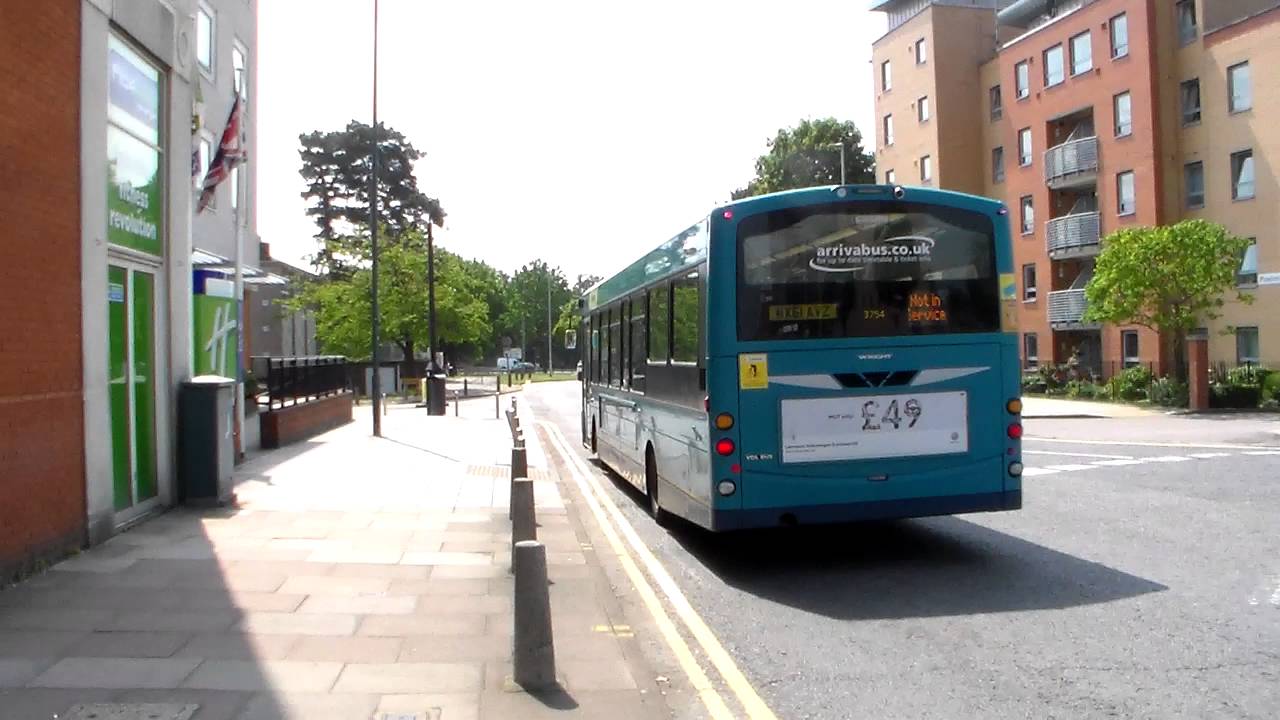 Arriva Southern Counties 3754 MX61AVZ in Danestrete, Stevenage - YouTube