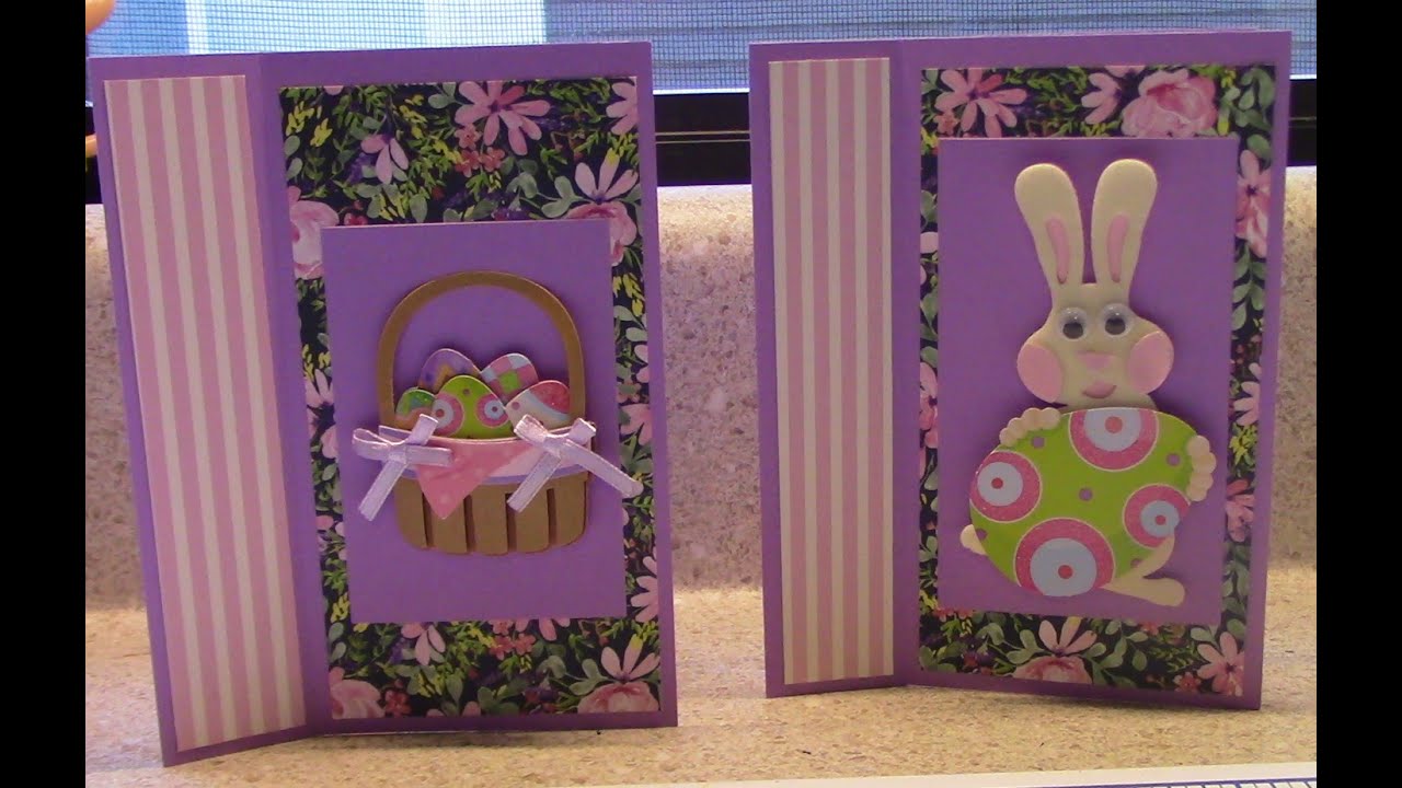 Let's Play with Paper Two Easter Cards - YouTube