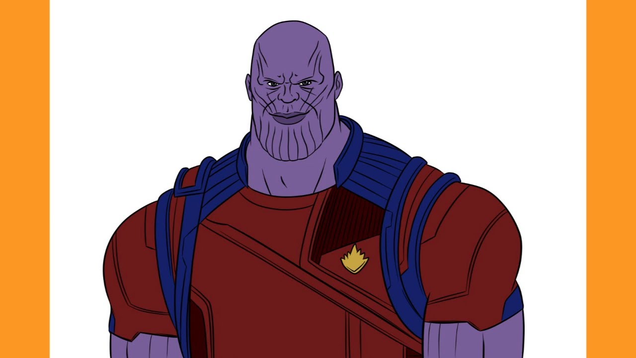 How to Draw THANOS (Ravager) | Marvel Studios' WHAT IF...? - YouTube