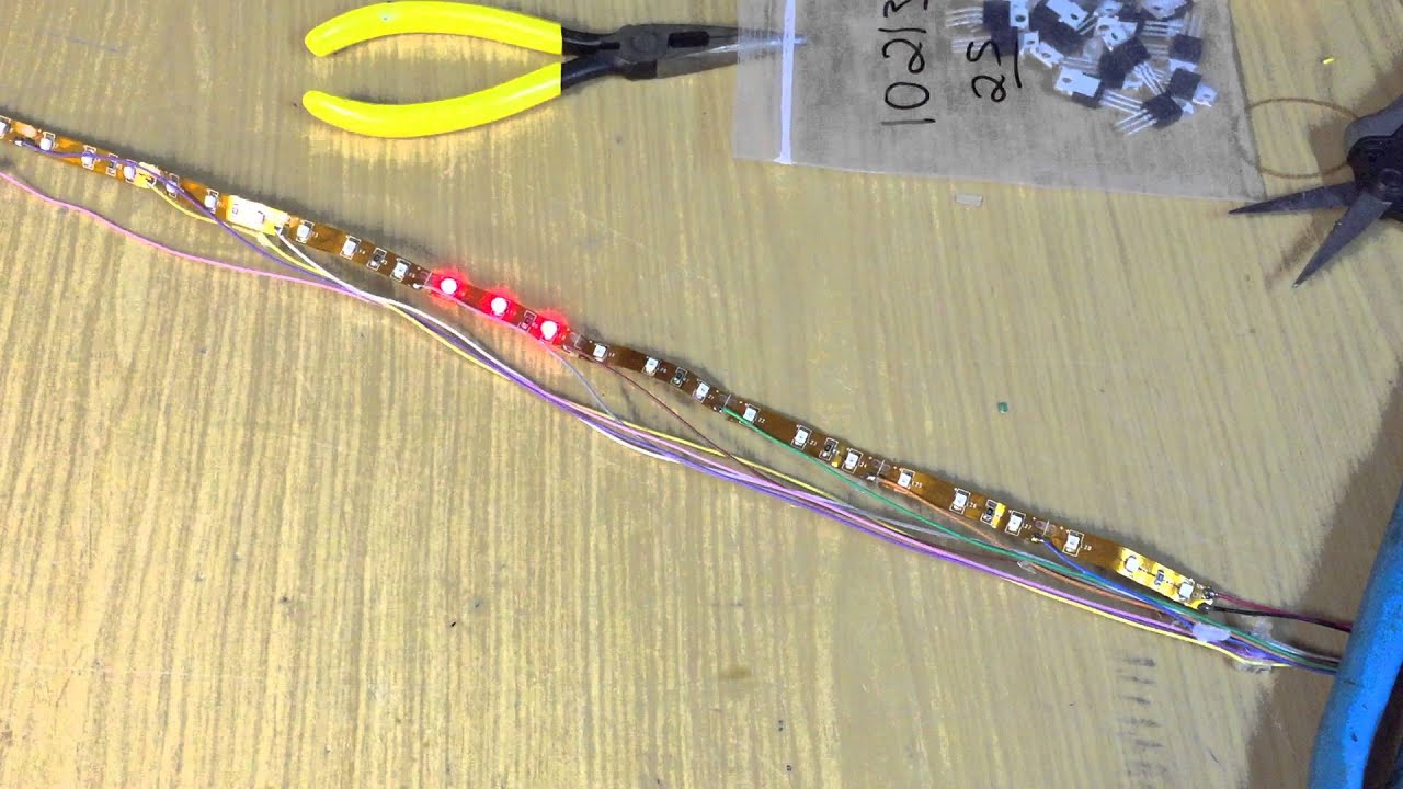 Hobbyking LEDs Knight Rider - YouTube