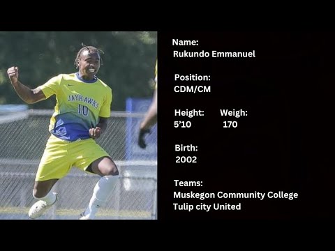 Rukundo Emmanuel #10 -CDM/CM- Highlights Muskegon Community College ...