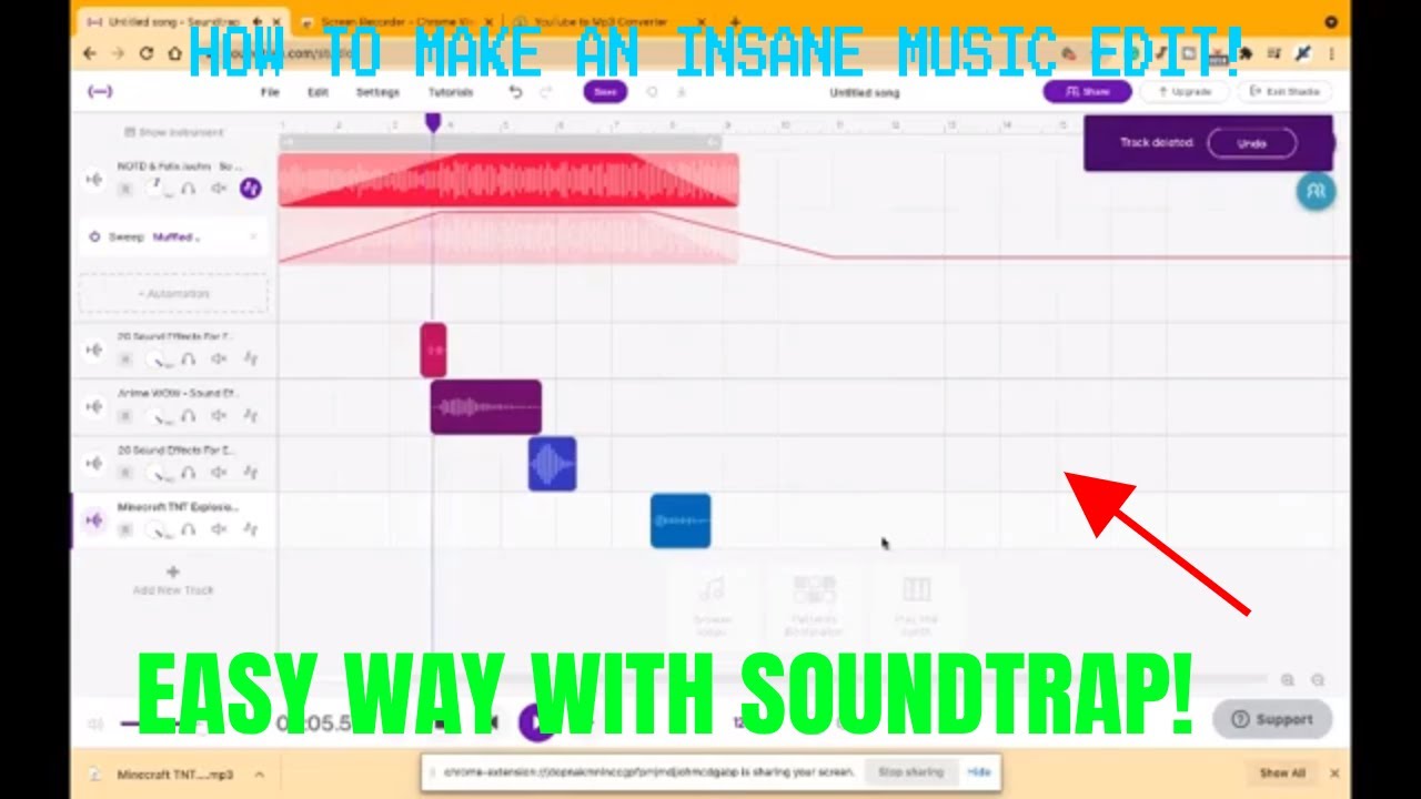 HOW TO MAKE A INSANE MUSIC EDIT with Soundtrap! | SwordYT - YouTube