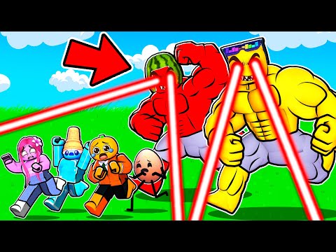 Can We Survive GIANT Sunny and Melon In Roblox