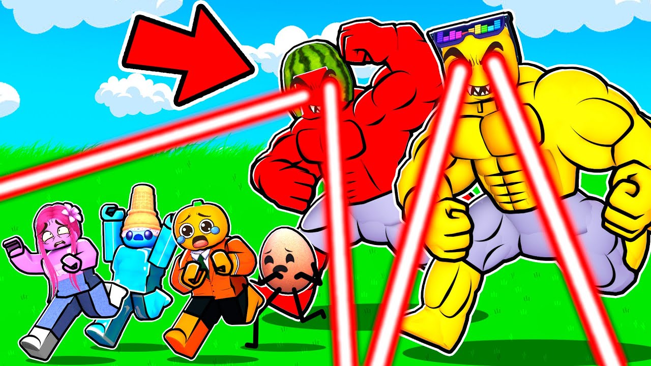 Can We Survive GIANT Sunny and Melon In Roblox - YouTube