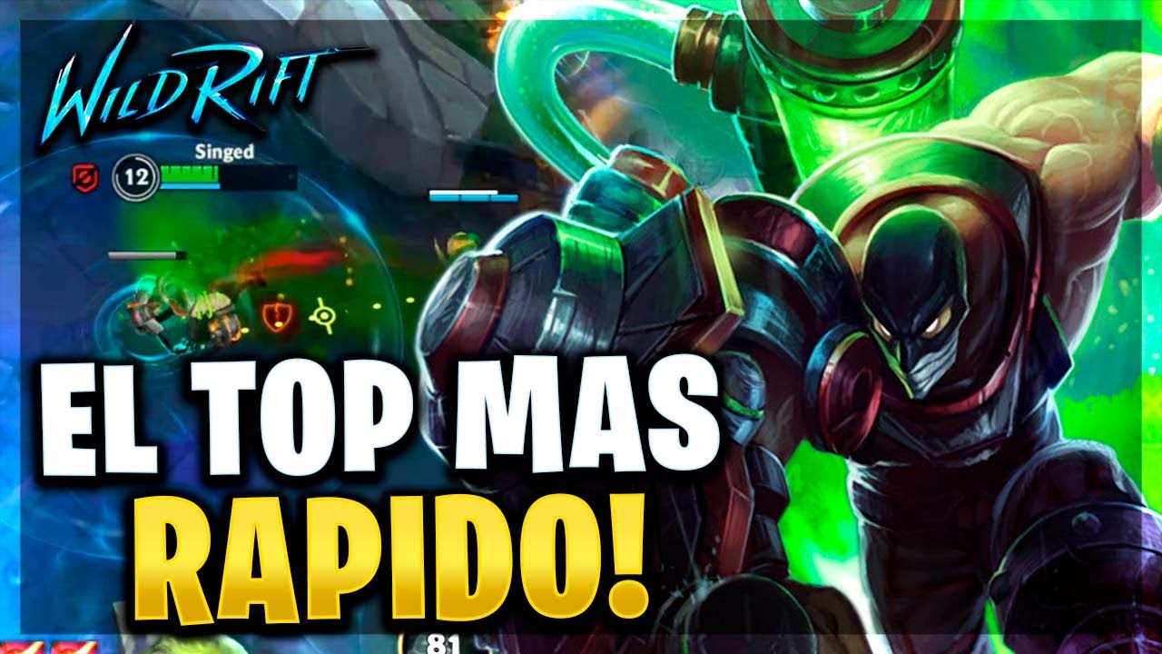 EL TOP MAS RAPIDO DE TODOS! SINGED OP BUILD! | Wild Rift - YouTube