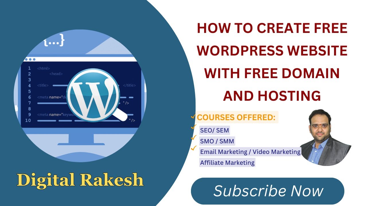 Free WordPress Website with Free Domain and Hosting - YouTube