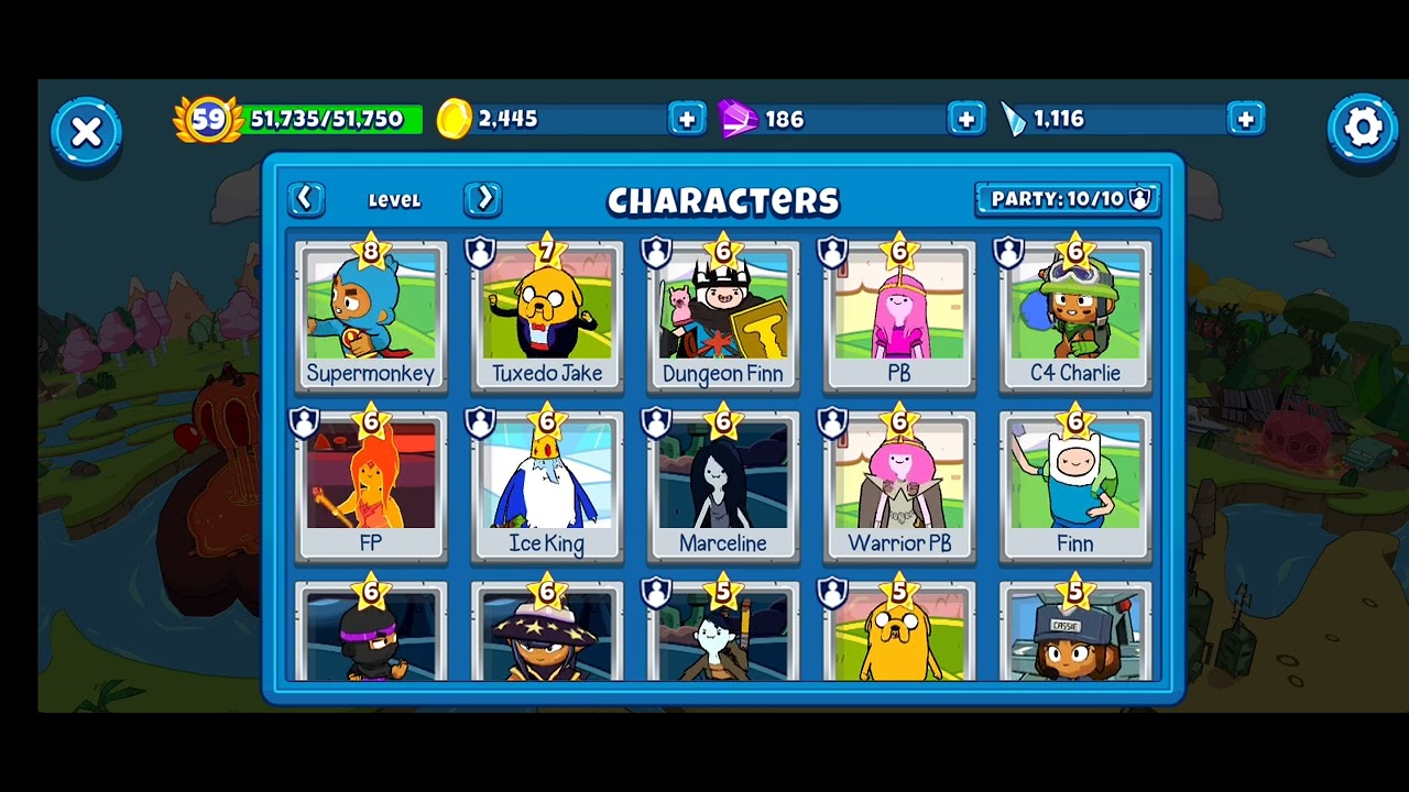 Bloons Adventure Time Tower Defense| Mid Level Account Collection - YouTube