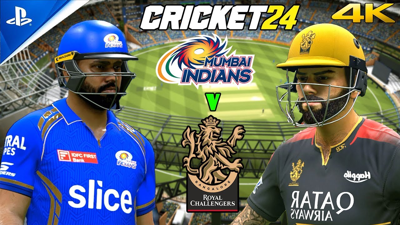 Cricket 24 | IPL 2025 MI vs RCB T20 Match | MI's Batting - Cricket 24 ...