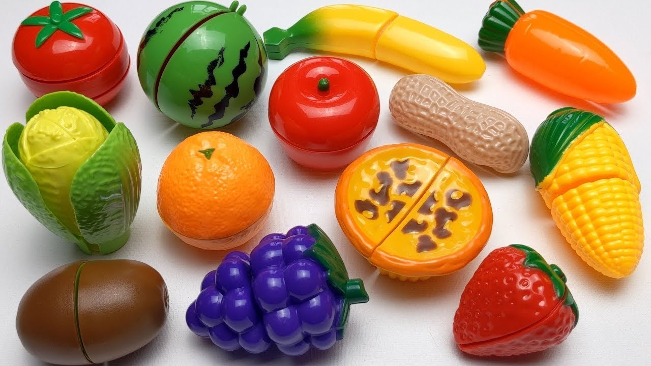 Satisfying Video | How to Cutting Plastic Foods Fruits Vegetables ASMR ...