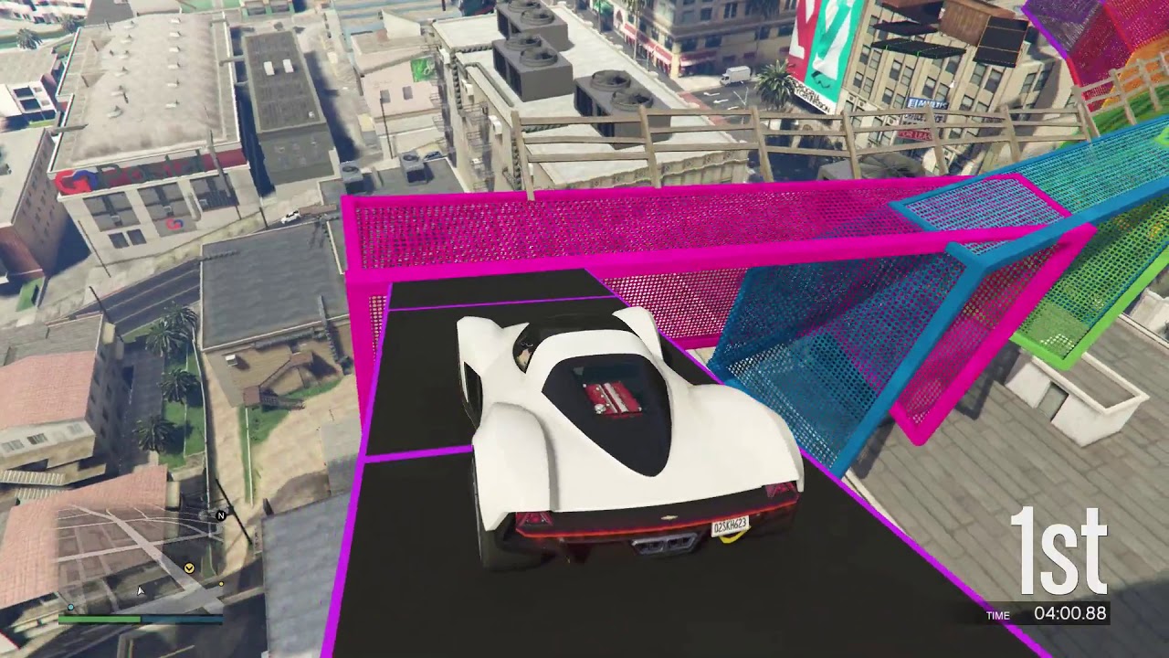 GTA 5 - Incredible Car Parkour - YouTube