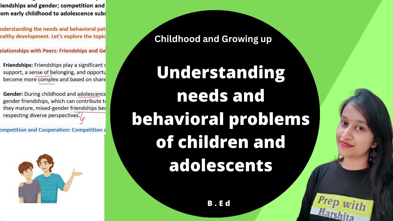 Understanding needs and behavioral problems of children and adolescents ...