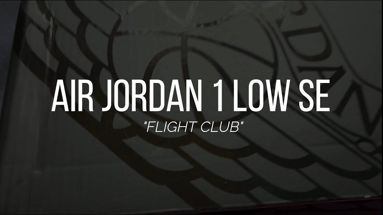 Air Jordan 1 Low SE "Flight Club" (unboxing) - YouTube